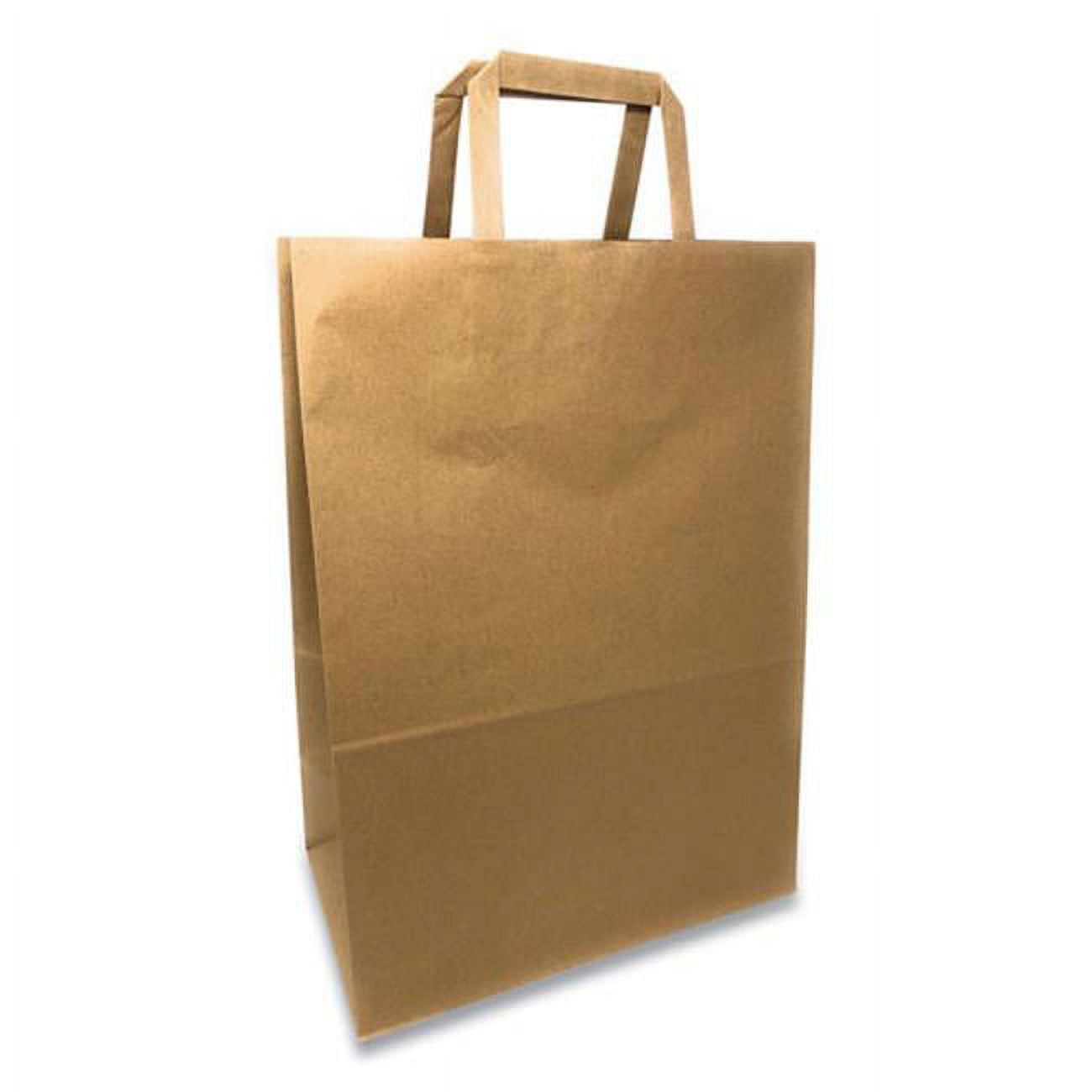 Prime Time FH12717 1-6th BBL Paper Bag with Flat Paper Handle, Natural ...