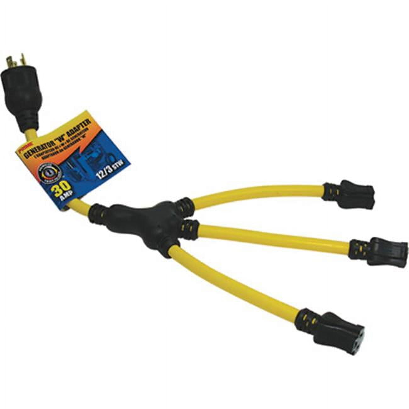 Prime Twist-to-U 'W' Generator Plug Adapter - 30 Amp, Model# GC130802 ...