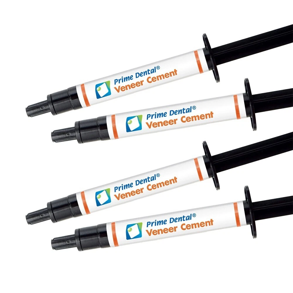 Prime Veneer Cement Syringe 4 x 2g with Tips - Translucent Dental ...