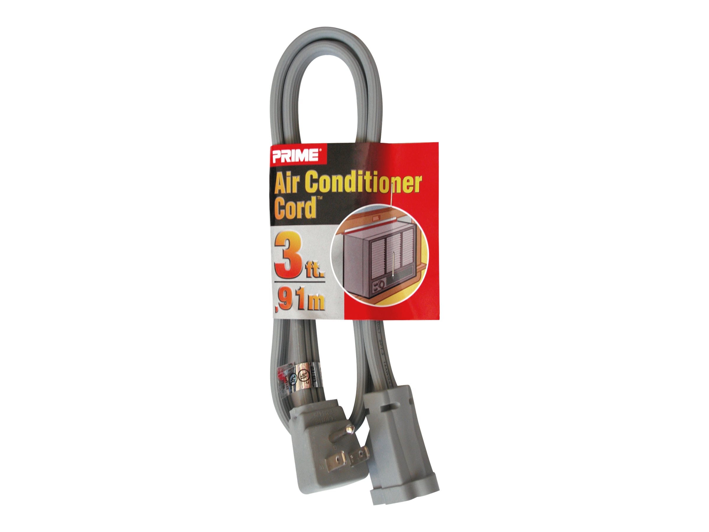 Prime Vinyl Air Conditioner Cord 3 Ft (Grey) - 1 Year Warranty ...
