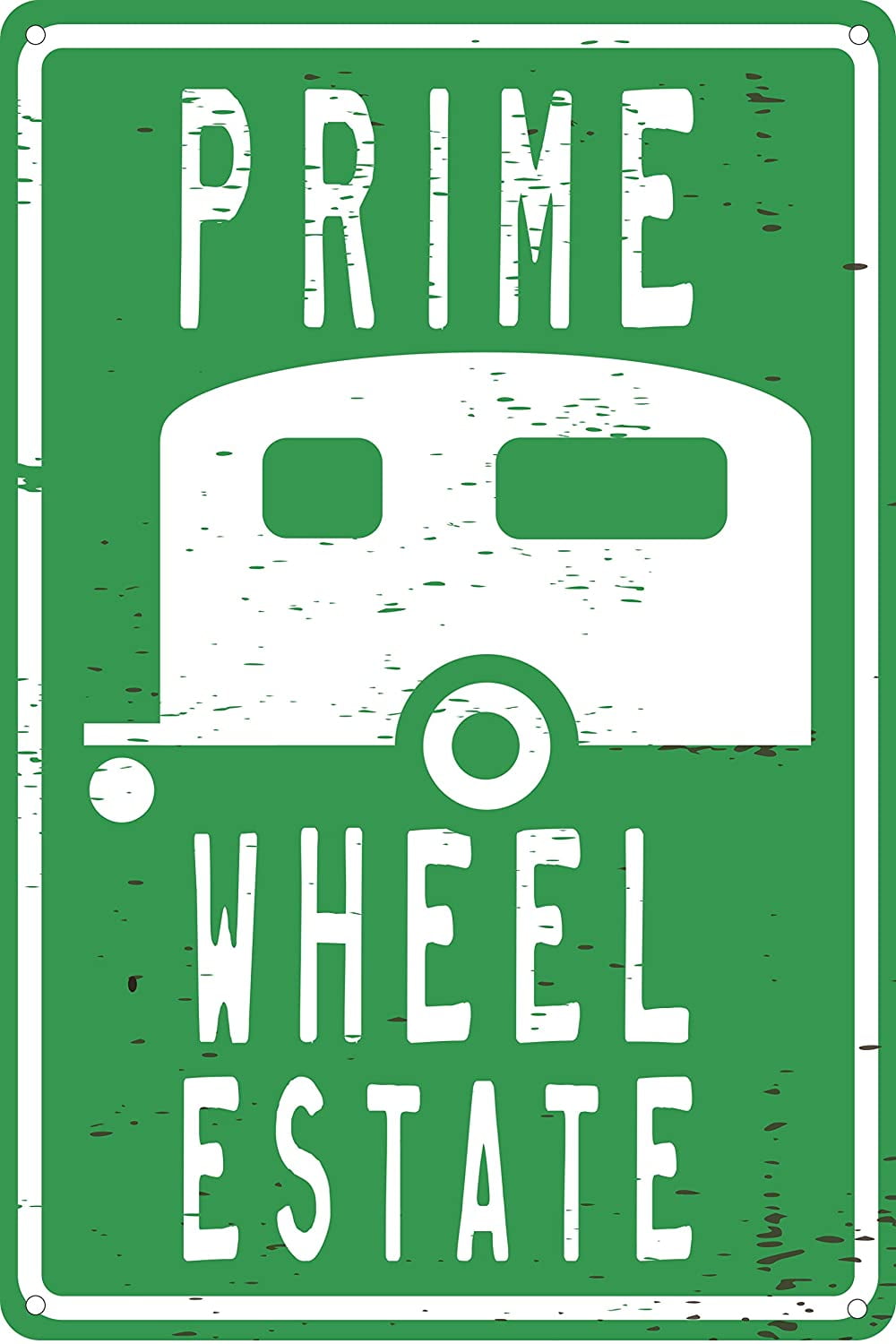 Prime Wheel Estate 12" x 8" Funny Tin Sign RV Camper Camping Themed ...
