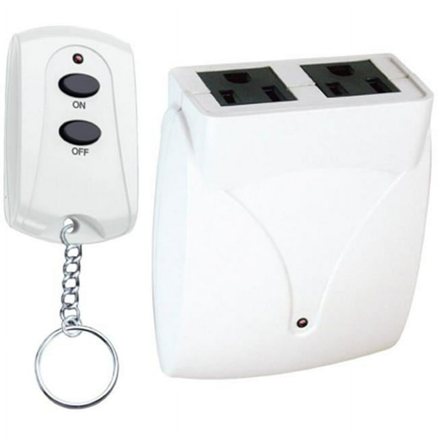 Prime Wire & Cable Indoor Electrical Switch Plug Adapter, 2 Outlet ...