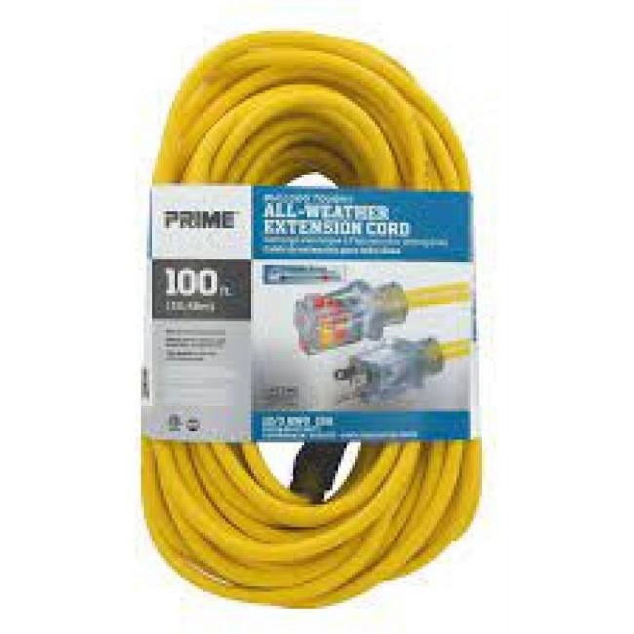 Prime Wire & Cable LT511835 100 ft. Bulldog Extension Cable, Yellow ...