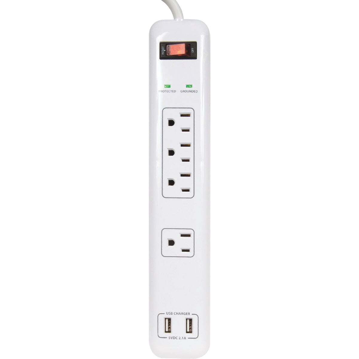 Prime 4 Outlet Surge W/Usb PB505104 - Walmart.com