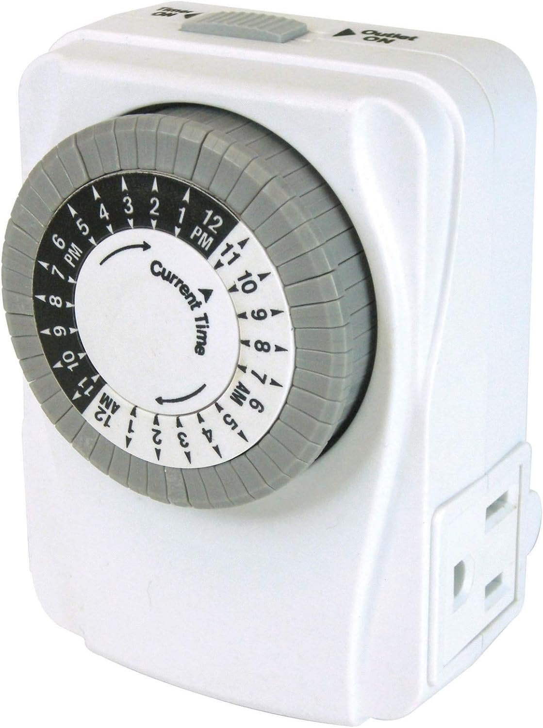 Prime Wire & Cable TNI2423 2-Outlet Wall Tap with 24 Hour Electro ...