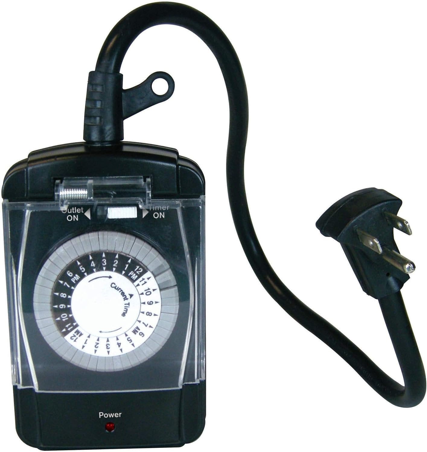 Prime Wire & Cable TNO24111 2-Outlet Pigtail with 24 Hour Electro ...