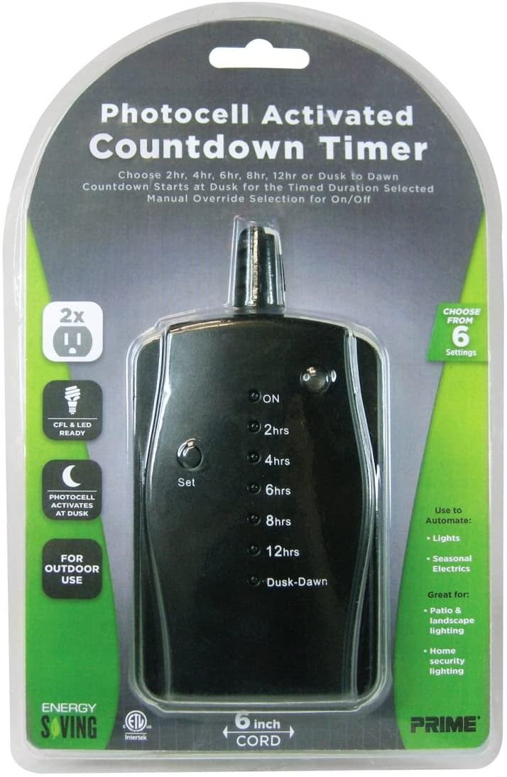 Prime Wire & Cable TNOLED02 2-Outlet LED Countdown Pigtail - Walmart.com