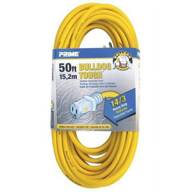 Prime Yellow Bulldog Tough Contactor Extension Cord- 50 ft. - Walmart ...
