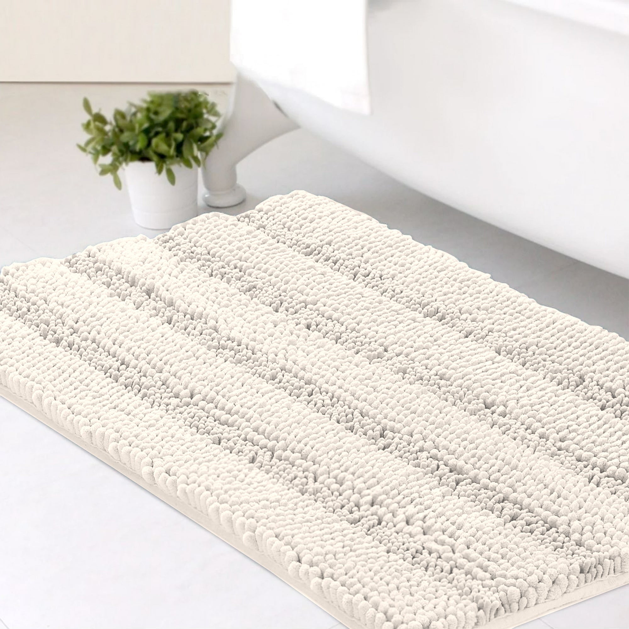 PrimeBeau Microfiber Non Slip Mat Anti-Slip Bath Mat, 20 x 32 Inch ...