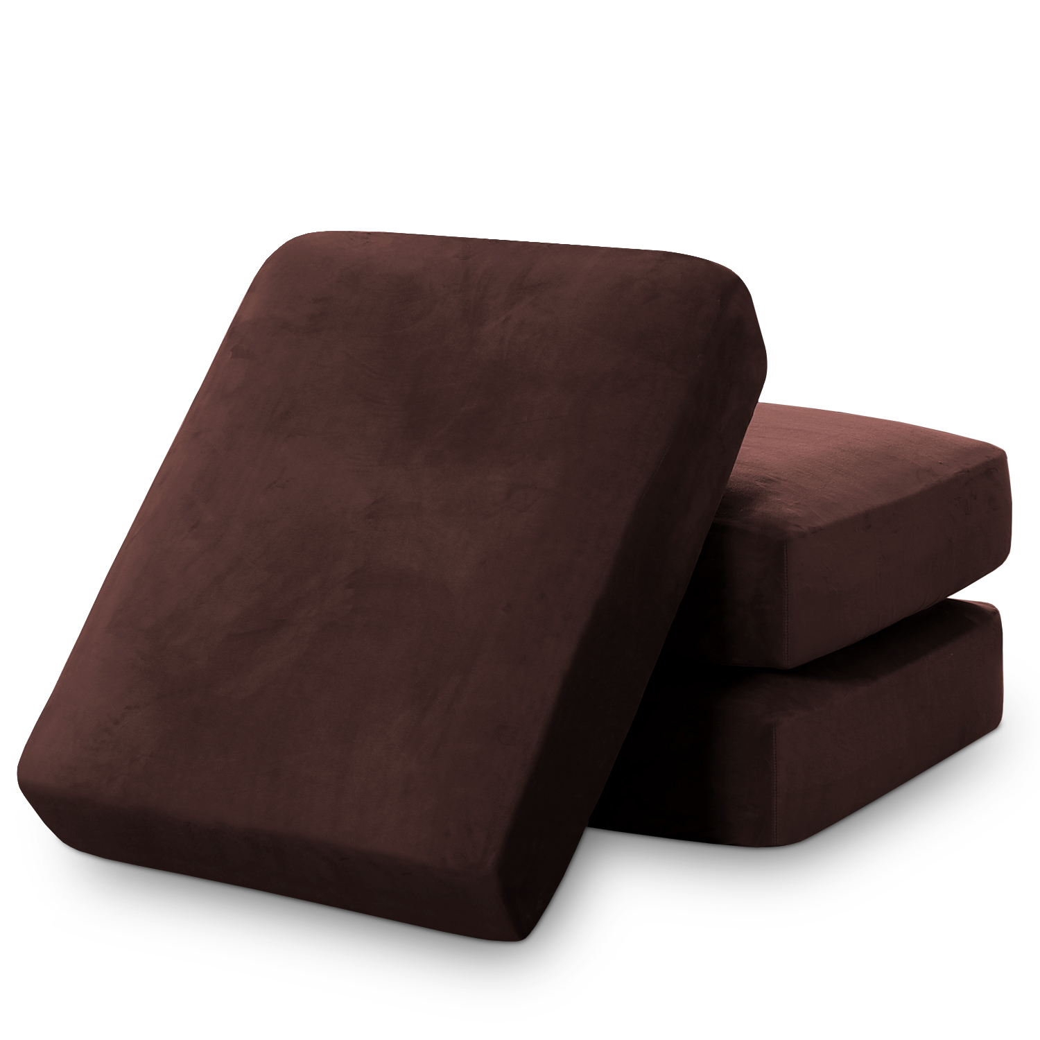 Primebeau Stretch Velvet 3-Piece Solid Pattern Extra Large Sofa ...