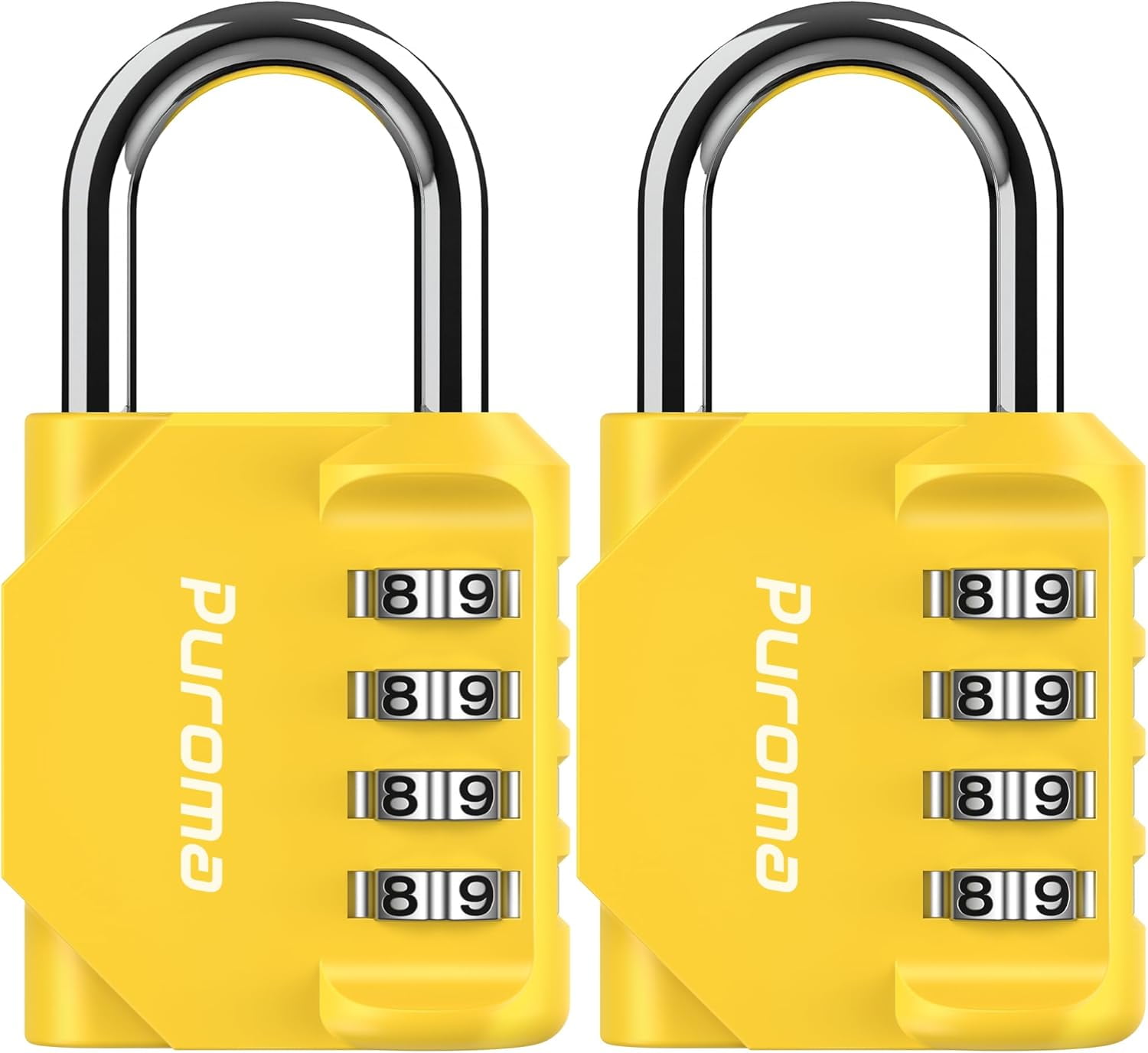 PrimeCook Shop 2 Pack Combination Lock for Locker 4 Digit Outdoor ...