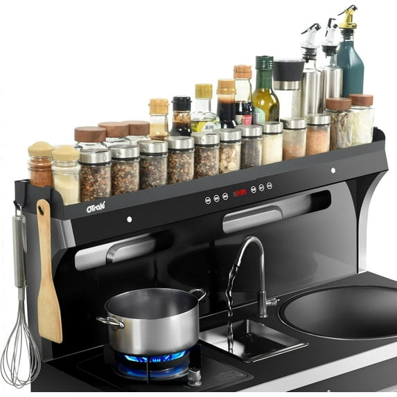 PrimeCook Shop Magnetic Stove Top Shelf Spice Rack for Stove Adjustable ...