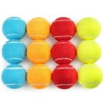 PrimePets 12-Pack 2.5in Squeaky Fetch Tennis Balls for Dogs, Rubber ...