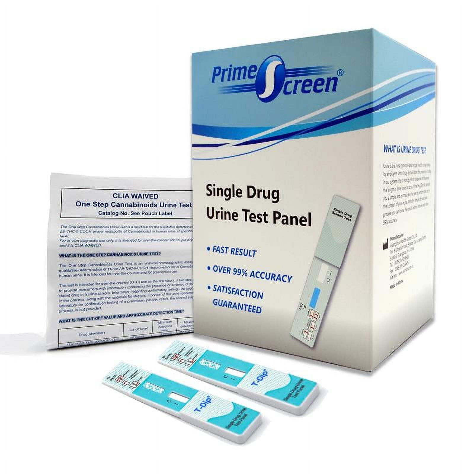 PrimeScreen - Single Panel Urine Drug Test for Benzodiazepines WDBZ-114 ...