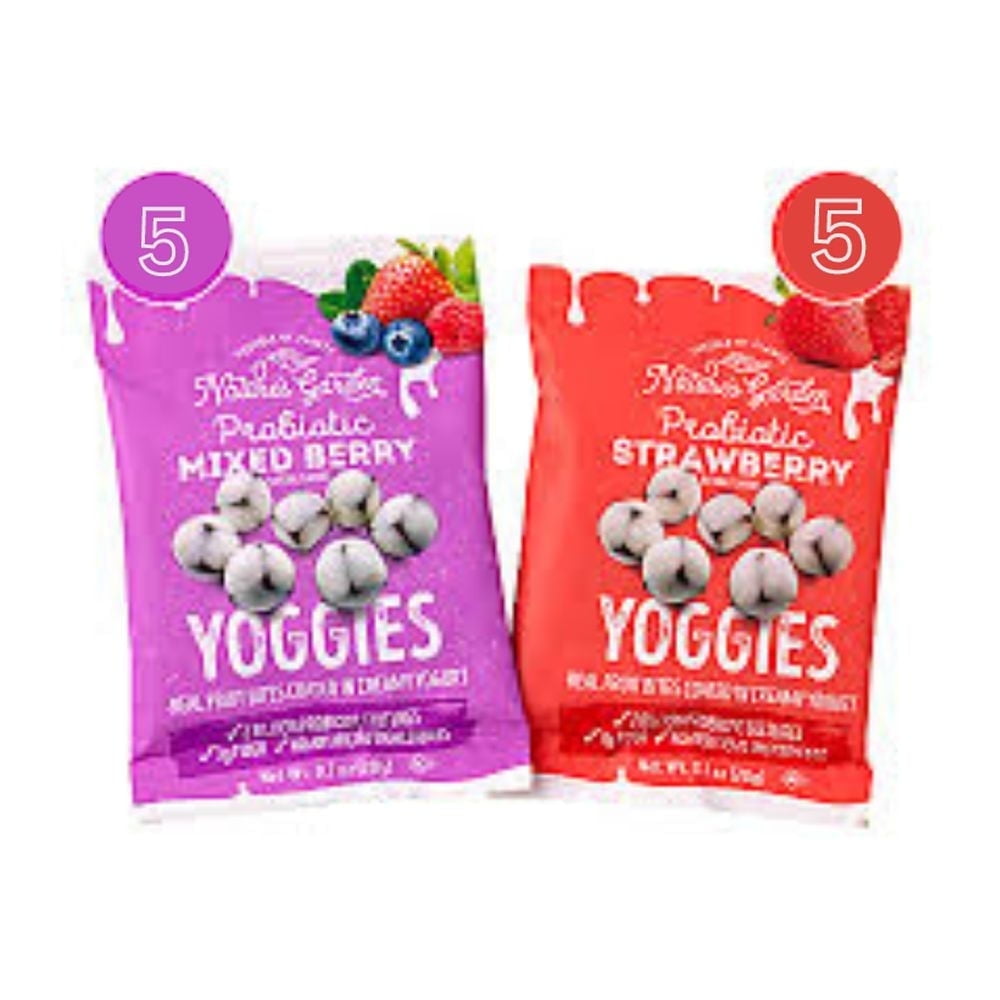 PrimeVarieties Probiotic Yoggies, 5 Strawberry & 5 Mixed Berry, 0.7 Oz ...