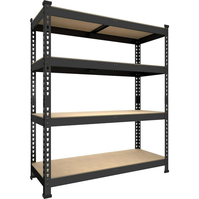 PrimeZone 4 Tier 36" W x 16" D x 55" H Storage Shelves - Adjustable ...
