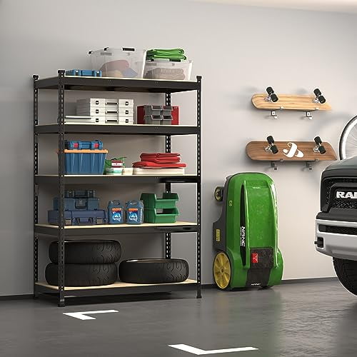 PrimeZone 48" x 24" x 72" Heavy Duty Storage Shelves - 5 Tier ...