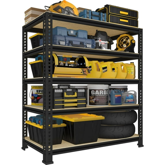 PrimeZone Heavy Duty Garage Storage Shelves, 31.5" W x 16" D x 63" H ...