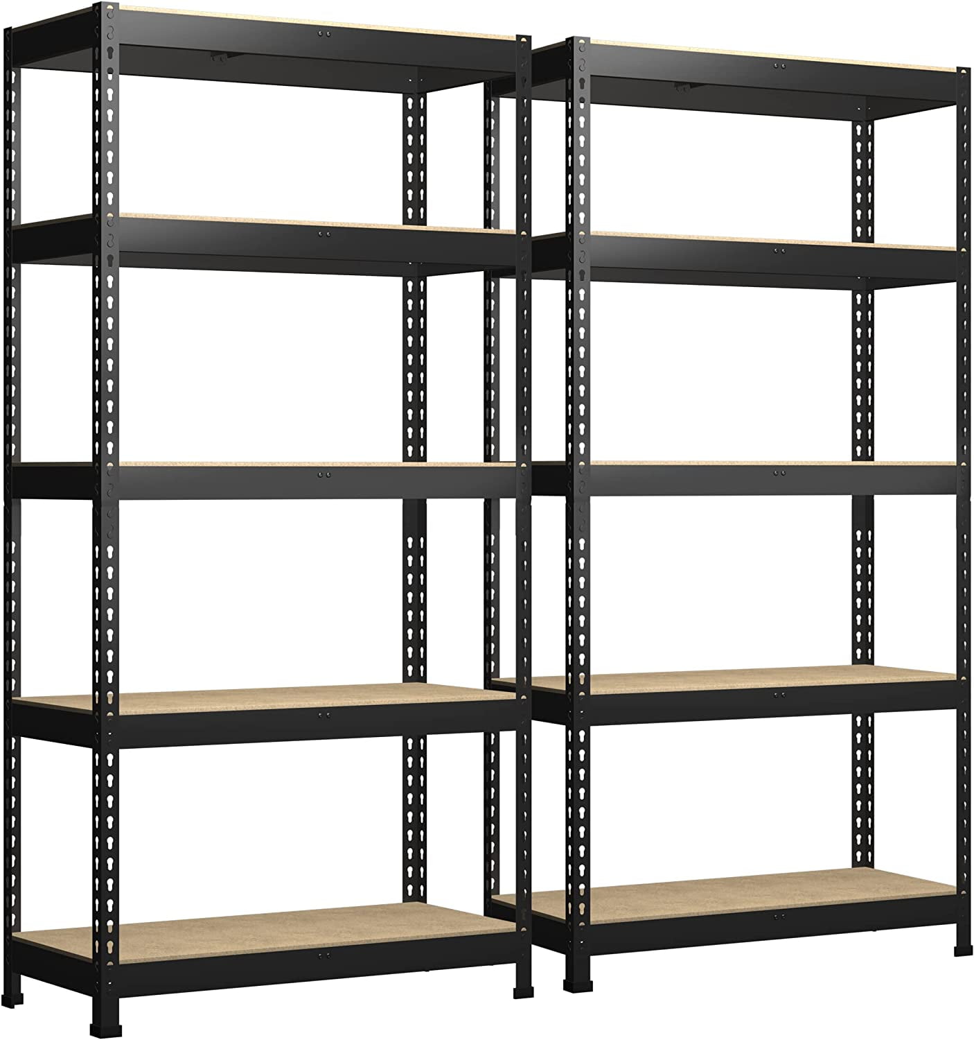 PrimeZone Storage Shelves 5 Tier Adjustable Garage Storage Shelving ...