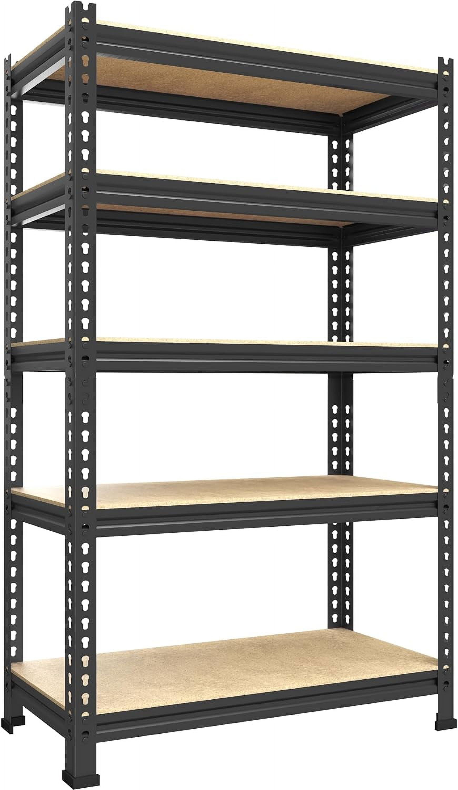 PrimeZone Storage Shelves 5 Tier Adjustable Garage Storage Shelving ...