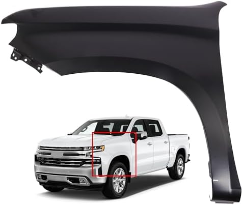 Primed Left Fender for 2019-2023 Silverado 1500 Front Driver Side ...