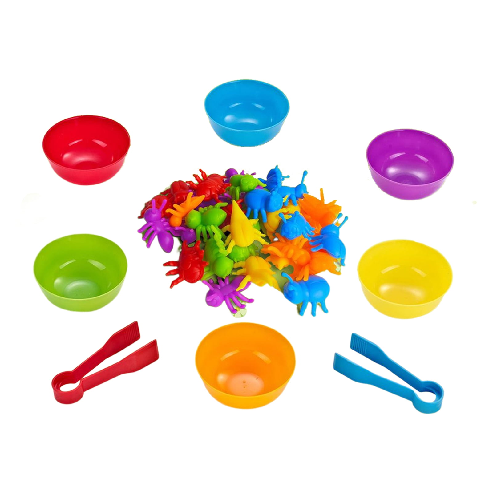 Primegos 1 Set Color Sorting Bowl Toy Educational Preschool Learning ...