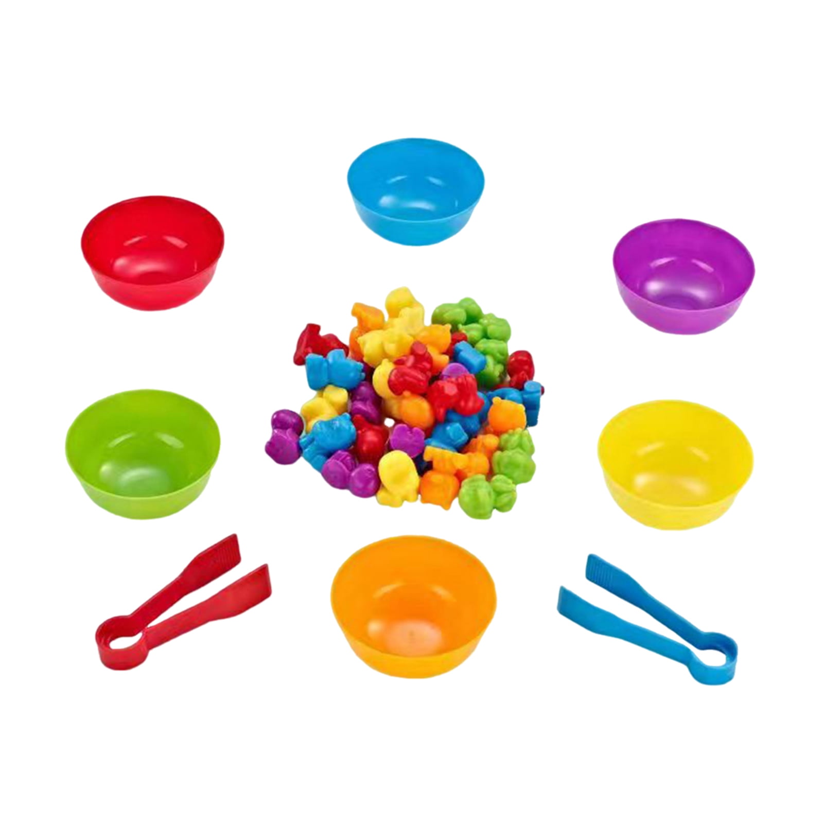 Primegos 1 Set Kids Color Sorting Bowl Toy Educational Preschool ...