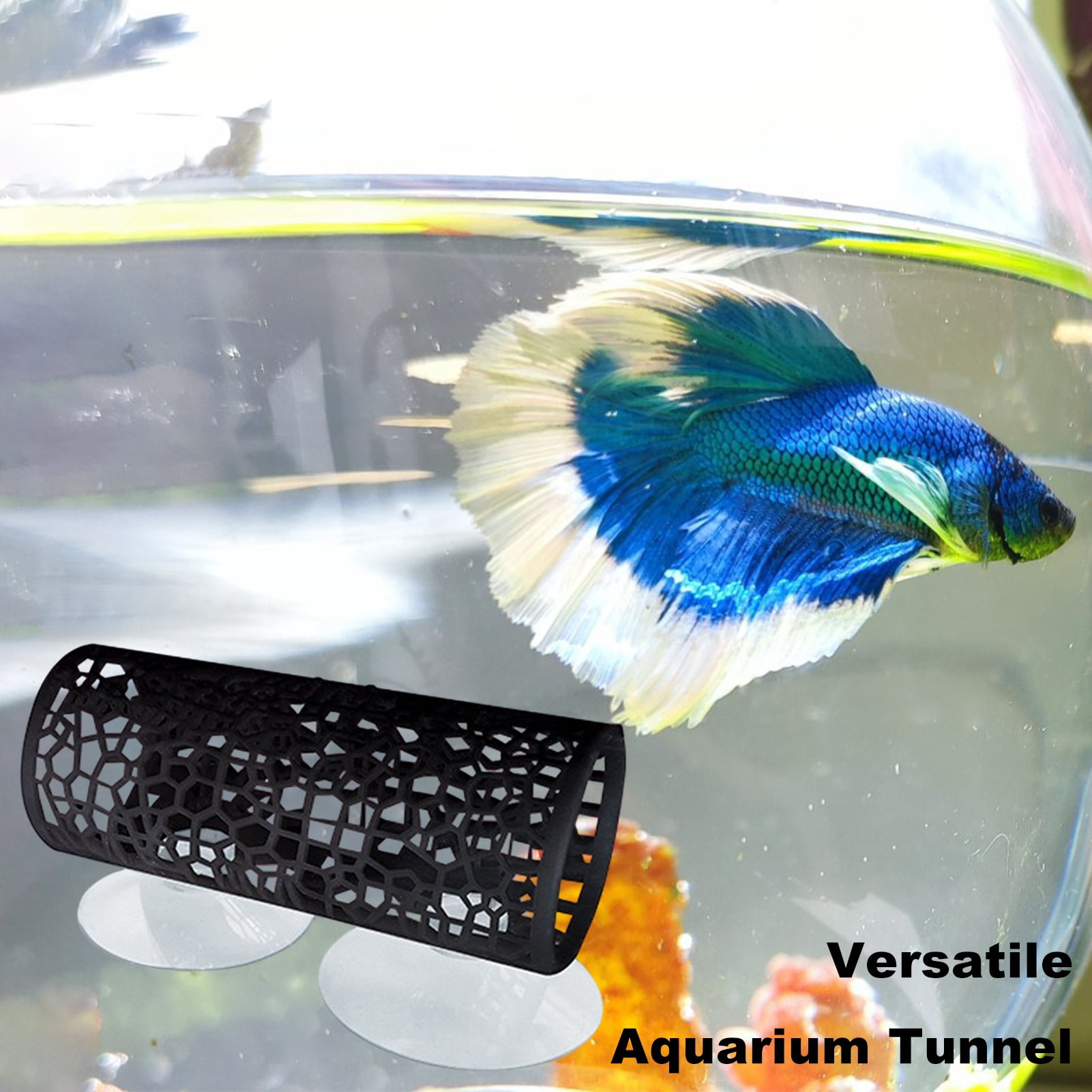 Primegos 2 Pcs Betta Fish Tunnel Toy Hollow Design, Fish Betta ...