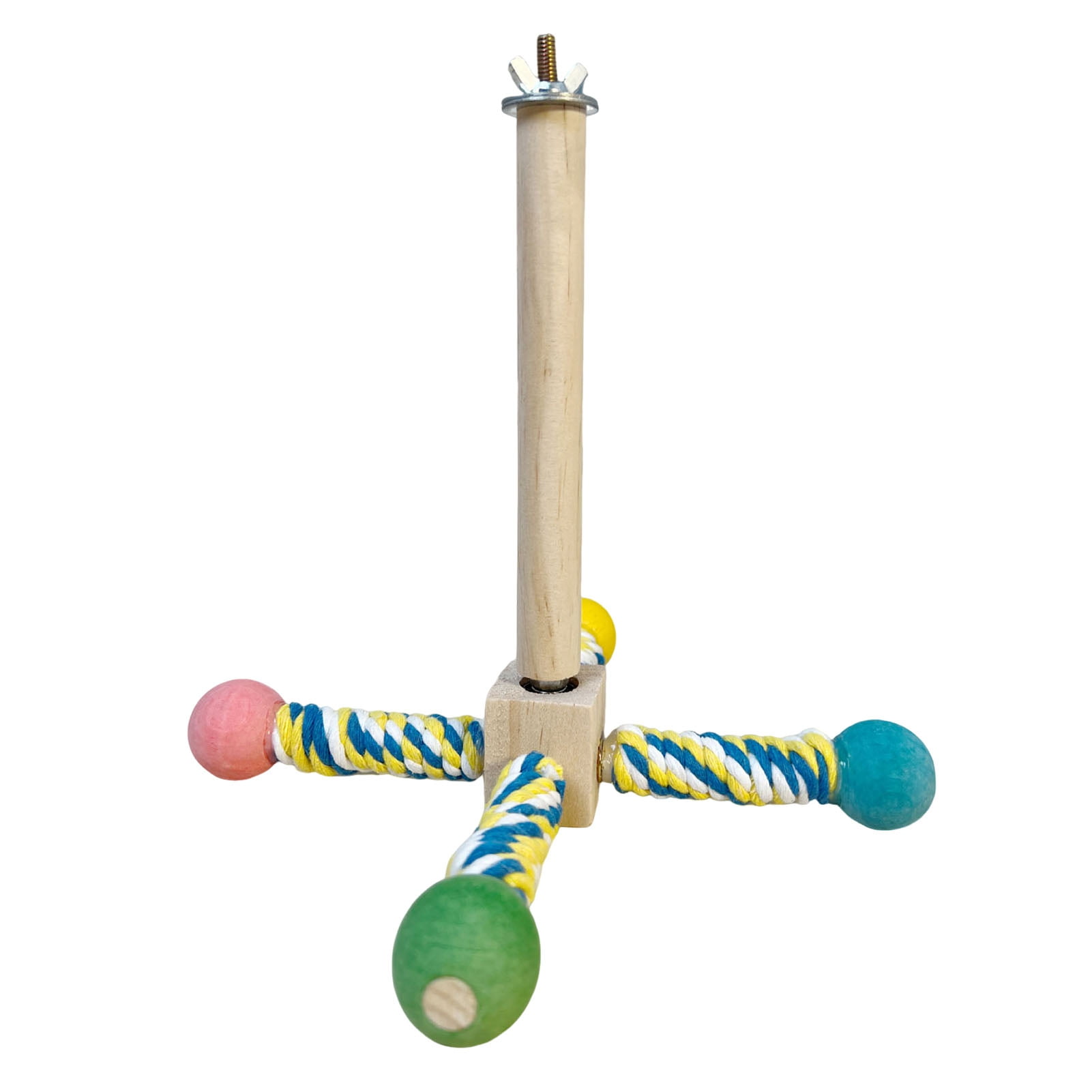 Primegos Birds Stand Perch Toy ,Interactive 360 Degree Rotation ...