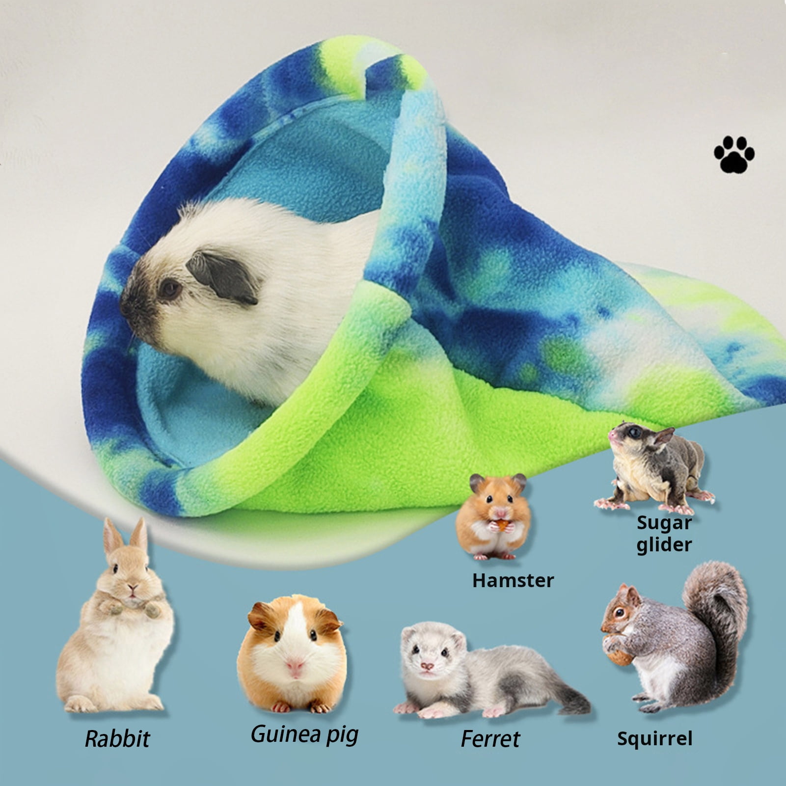 Primegos Hamster Sleeping Bag Soft Winter Hideout Nest Guinea Pig Sack ...