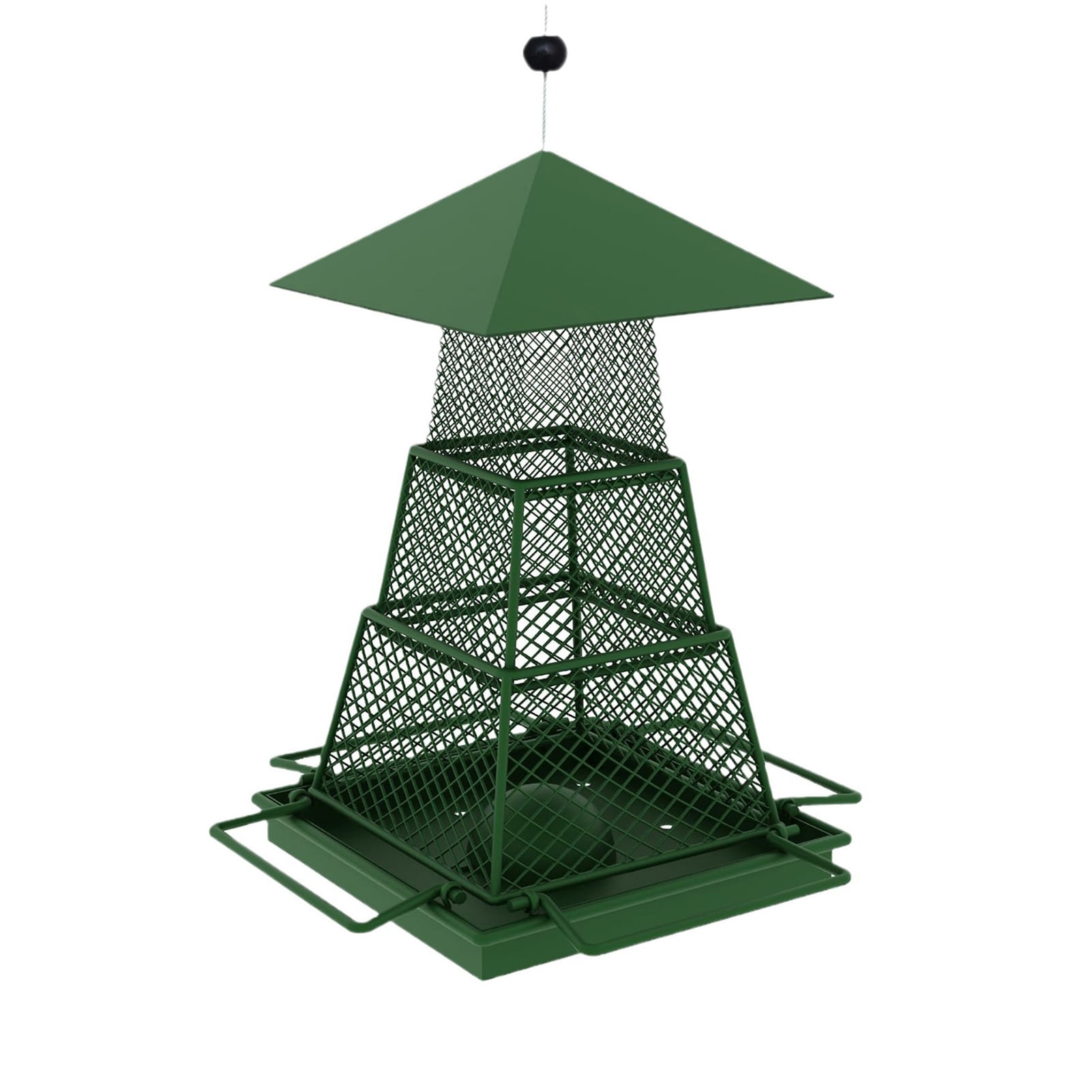 Primegos Metal Bird Feeder 3-Tier Hanging Hummingbird Feeder Bird Food ...