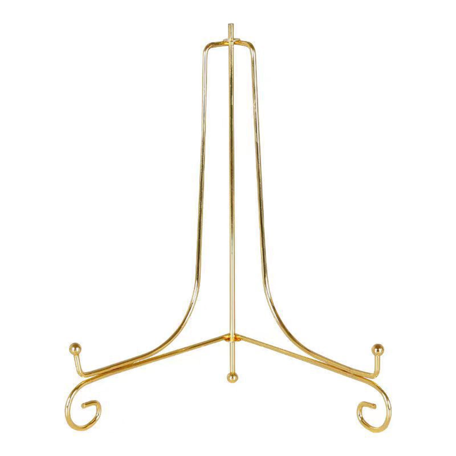 Primegos Plate Display Stand Gold Iron Picture Frame Holder Small ...