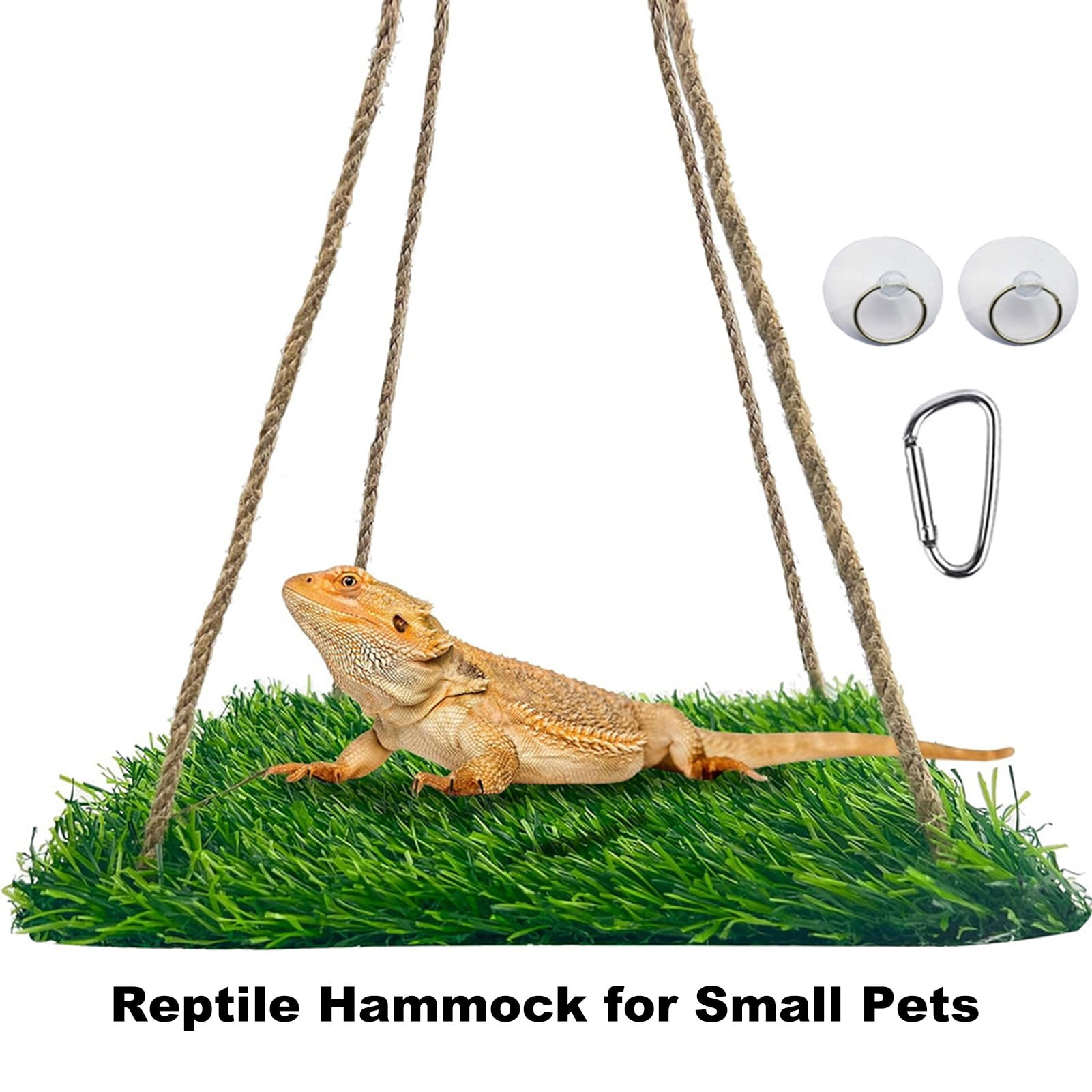 Primegos Reptile Hammock with Adjustable Rope, Small Mat Climbing ...