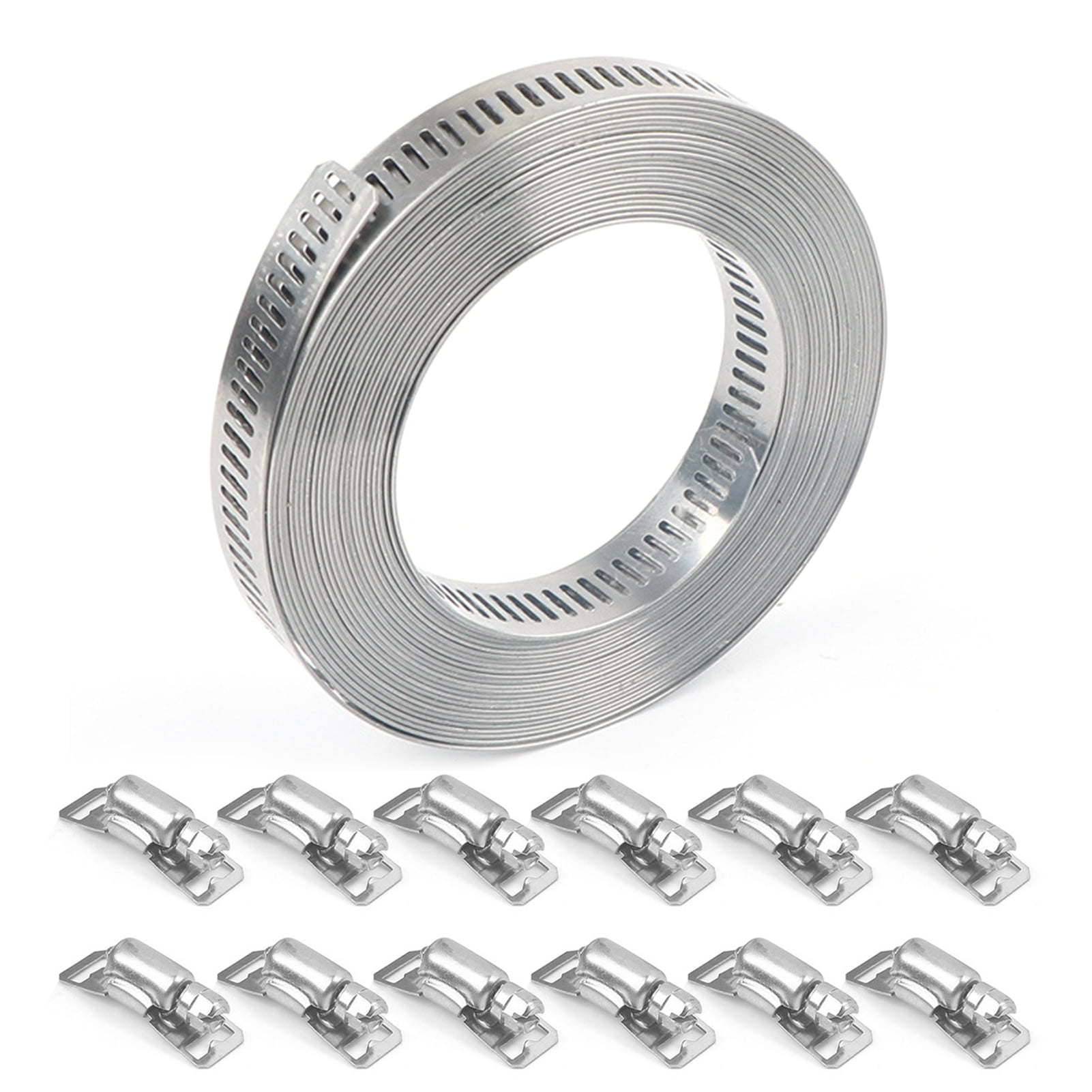 Primegos Stainless Steel Pipe Hose Clamps Rustproof Corrosion Resistant ...