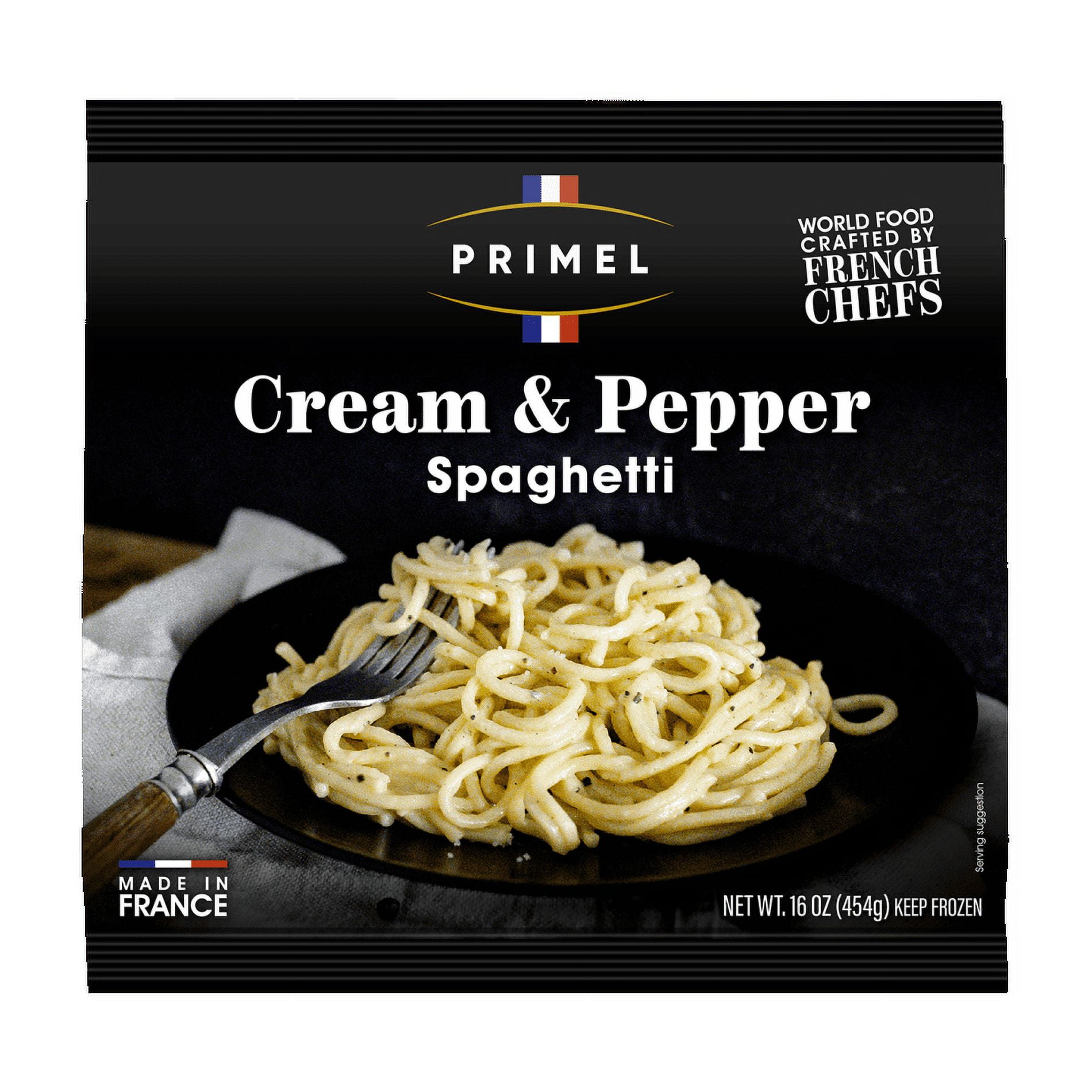 Primel Gastronomie Cream and Pepper Spaghetti Frozen Meal, 16oz ...