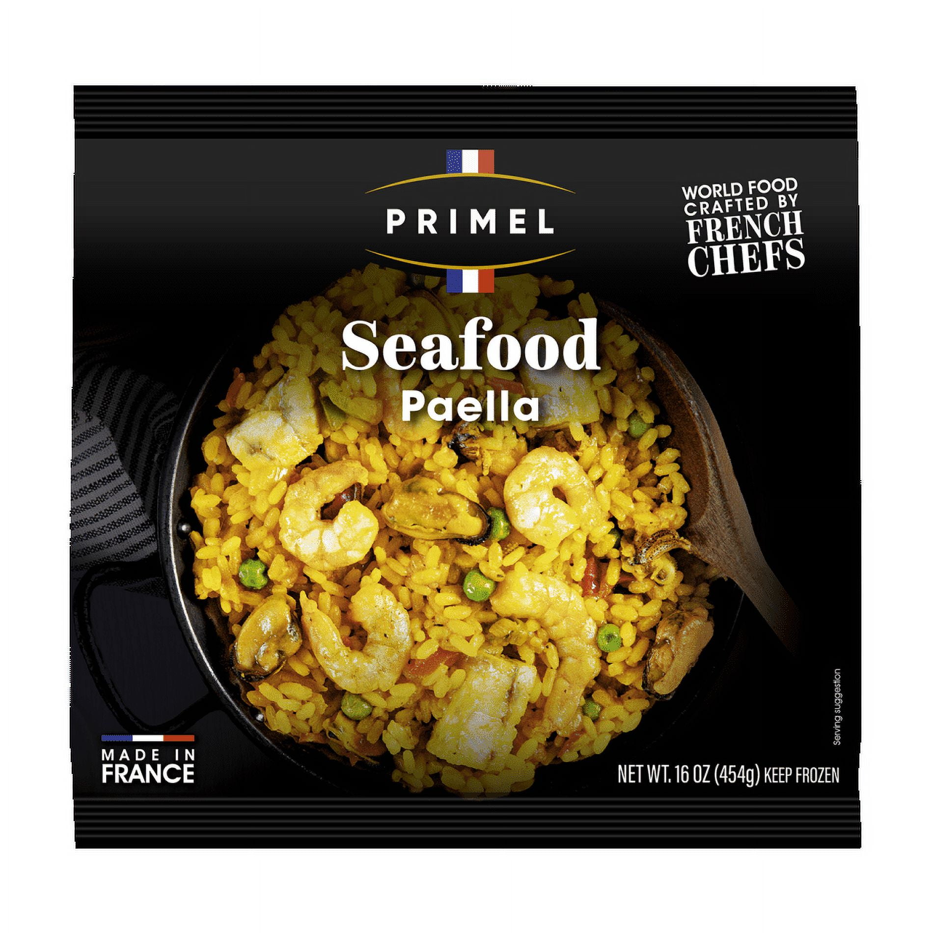 Primel Gastronomie Seafood Paella Frozen Meal, 16oz - Walmart Business ...