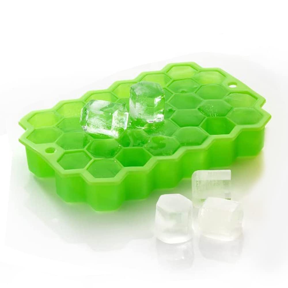 Primelife Ice Cube Tray for Freezer Flexible Silicone Honeycomb Design ...
