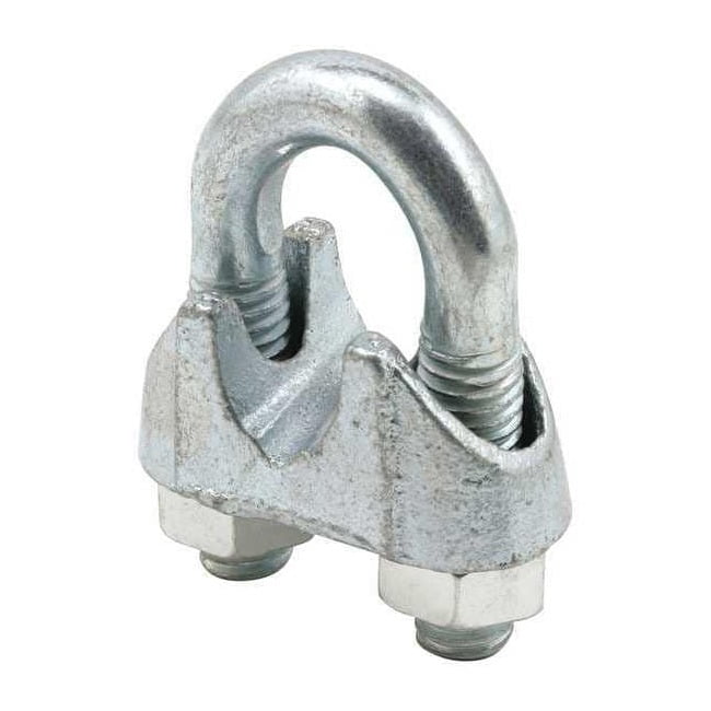 Cable Clamp, Steel, 1/2 in Bundle Dia., Gray, 1/2 in L, 1 PR - Walmart.com