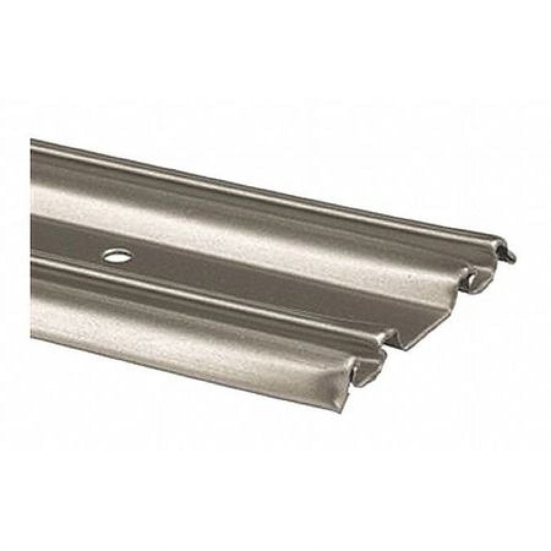 By-Pass Mirror Door Bottom Track, 60 in., Roll-Formed Aluminum, Satin ...