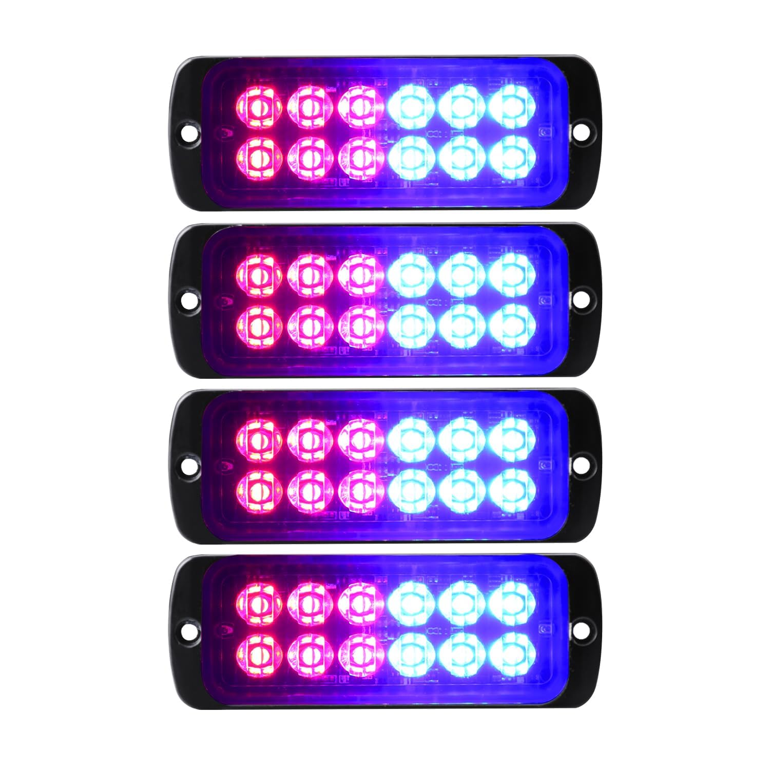 Primelux 12-24V LED Emergency RRF12 Strobe Lights 12-LED Sync Surface ...