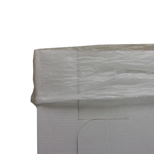Primepak Flat Folded Box Liner Clear, 23.50" Length x 17" Width x 28 ...