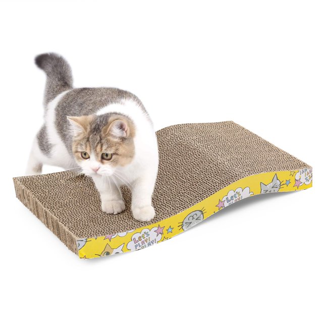 Primepets 9in Kitty Scratching Pad & Reversible Board with Catnip - Walmart.com