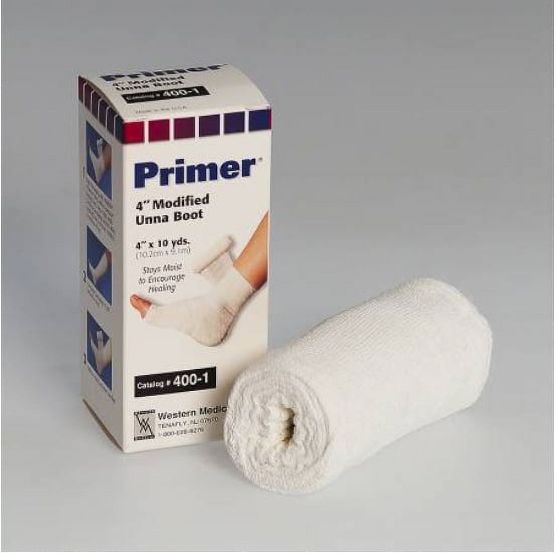 Primer Flex Unna Boot Bandage, 4 X 10 Yard Gauze Calamine / Zinc Oxide ...