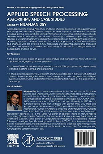 Pre-Owned Primers in Biomedical Imaging Devices an Applied Speech Processing: Algorithms and ...