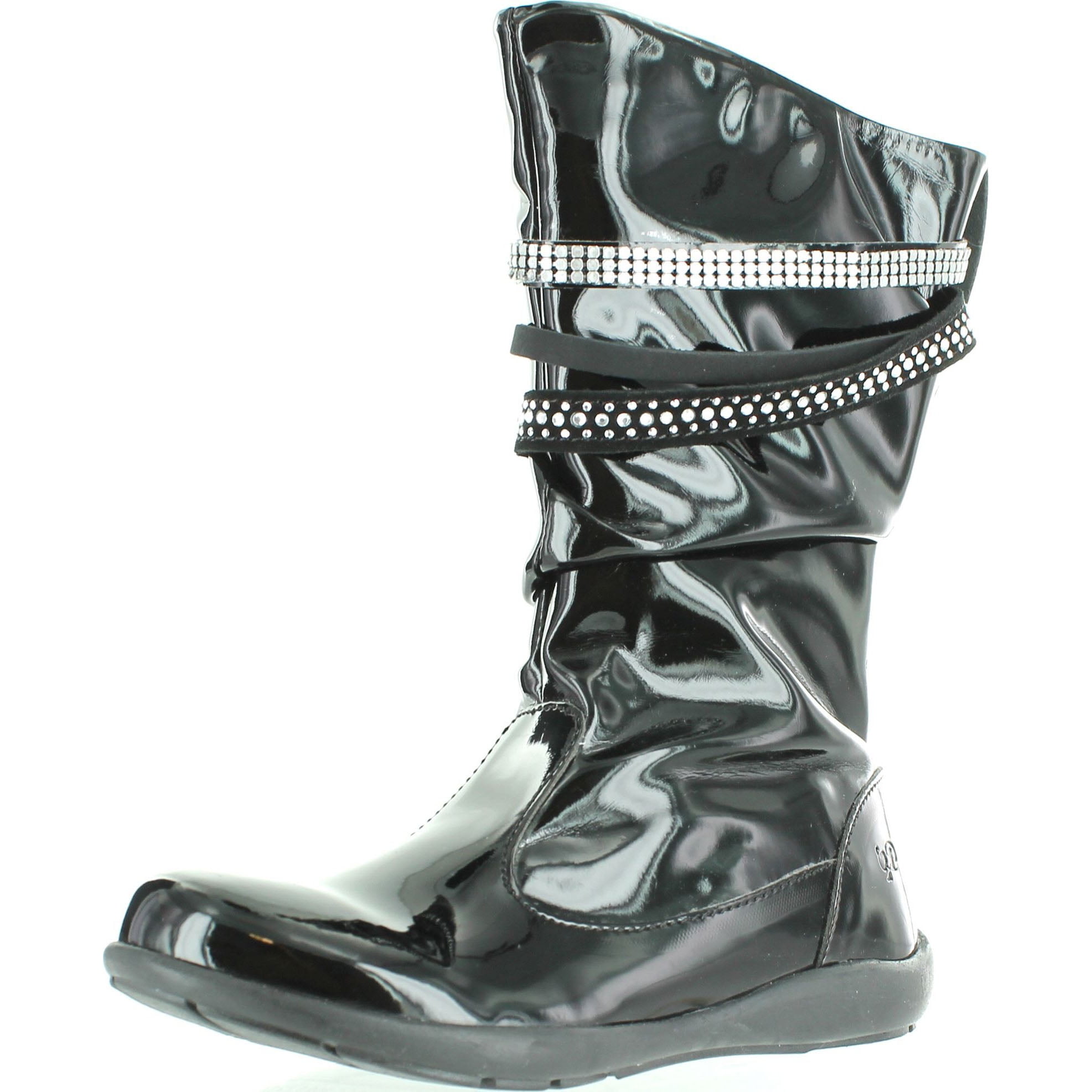 Primigi Girls Charlize Fashion Strappy Patent Boots - Walmart.com