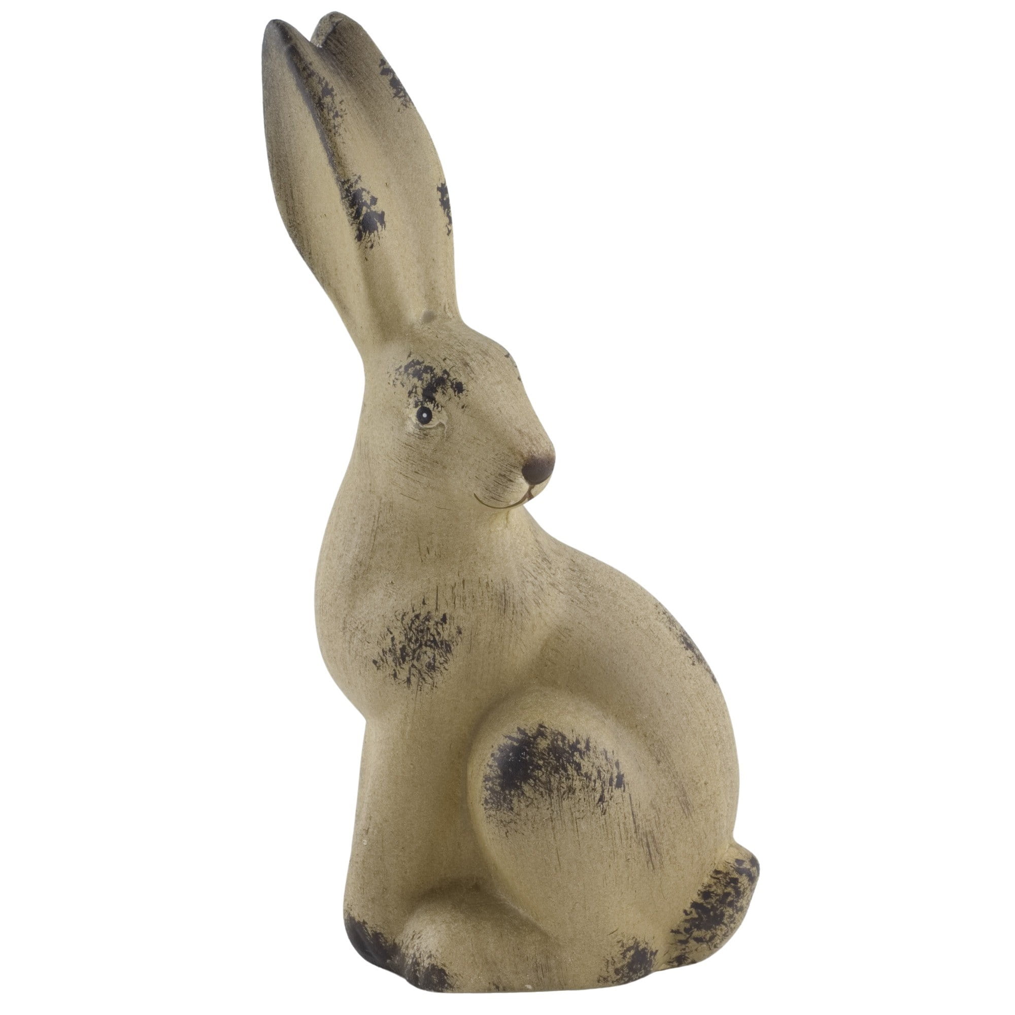 Primitive Bunny Rabbit Easter Decor Statue Garden Terra Cotta - Walmart ...