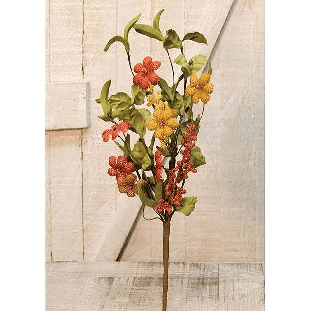 Primitive Burlap Flower Pick - Walmart.com