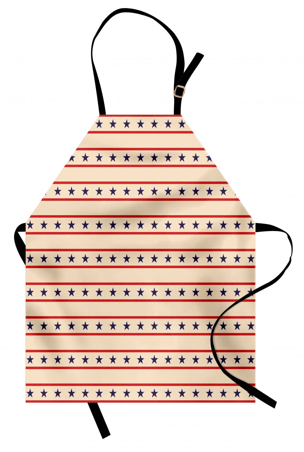 Primitive Country Apron Horizontal Borders Patriotic Stars Nostalgic ...