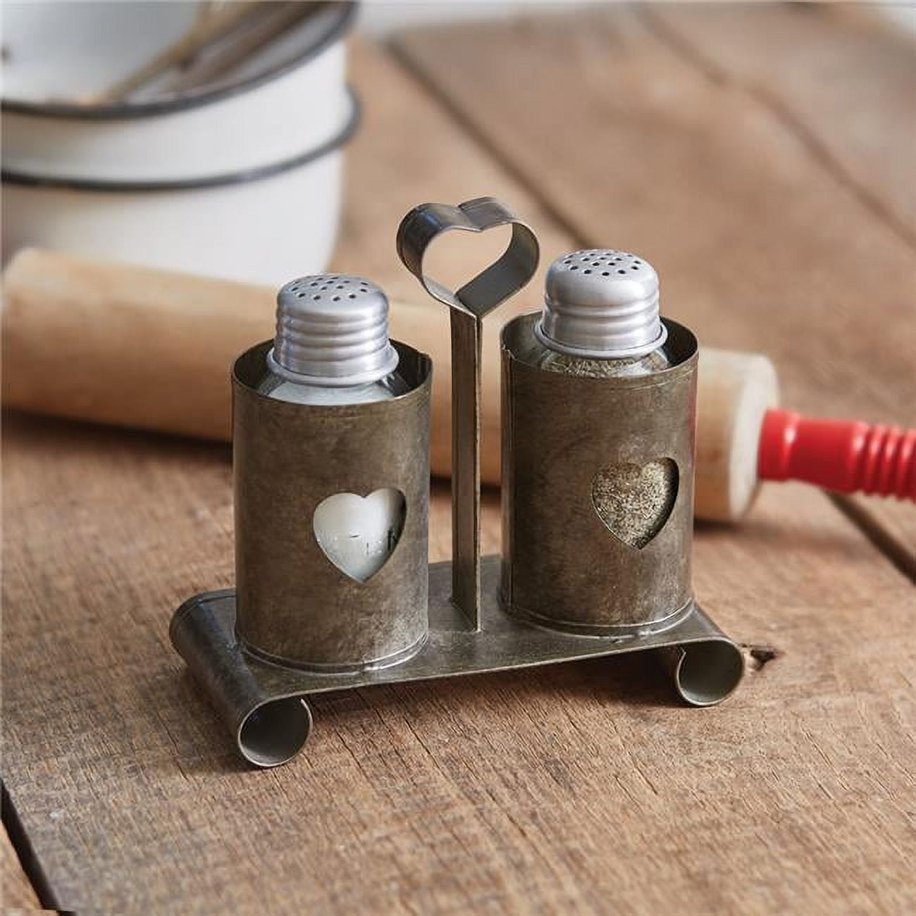 Primitive Heart Salt & Pepper Caddy - Walmart.com