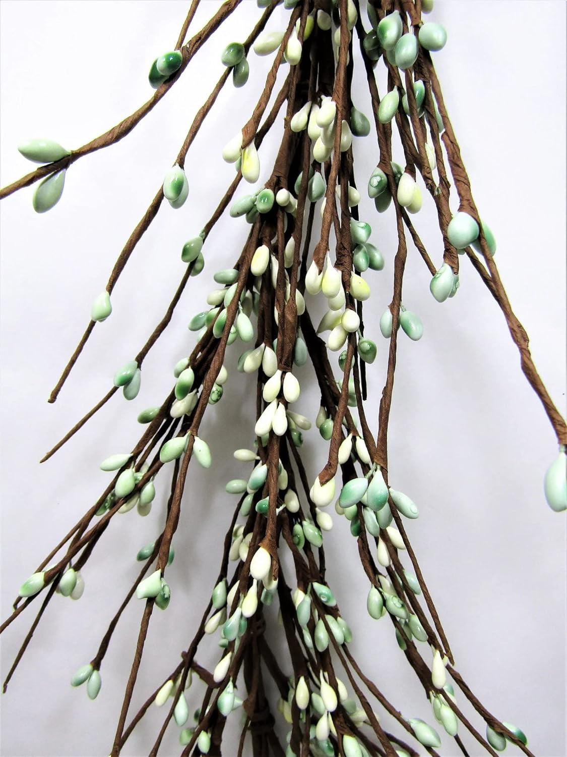 Primitive Light Mint Green/Cream 55 Inch Pip Rice Berry Garland ...